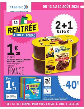 Promoconso - Prospectus - Leclerc - La Rentrée à prix Leclerc 1